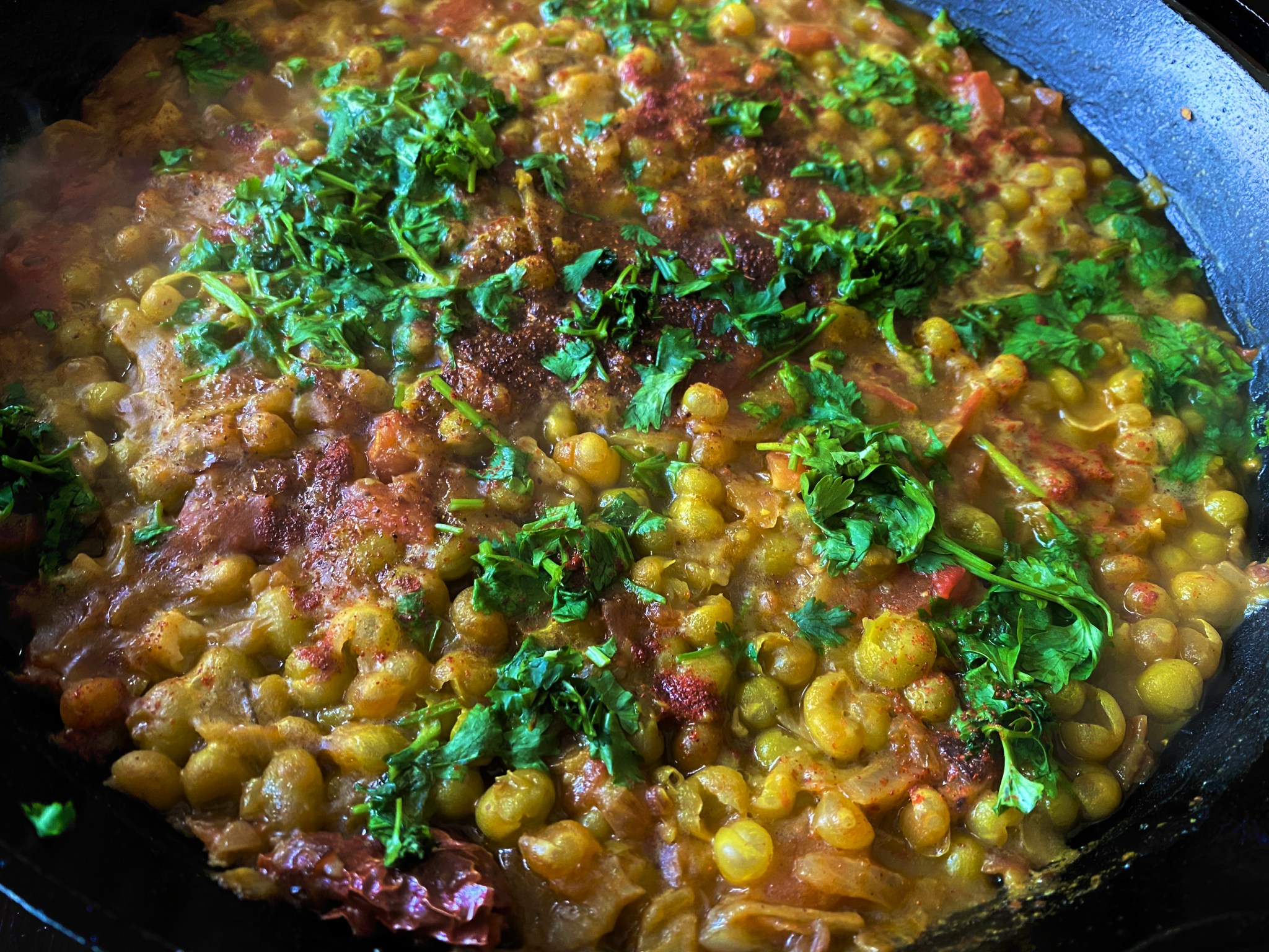 Green Vatana (Dried Green Peas) Curry – sarchakra